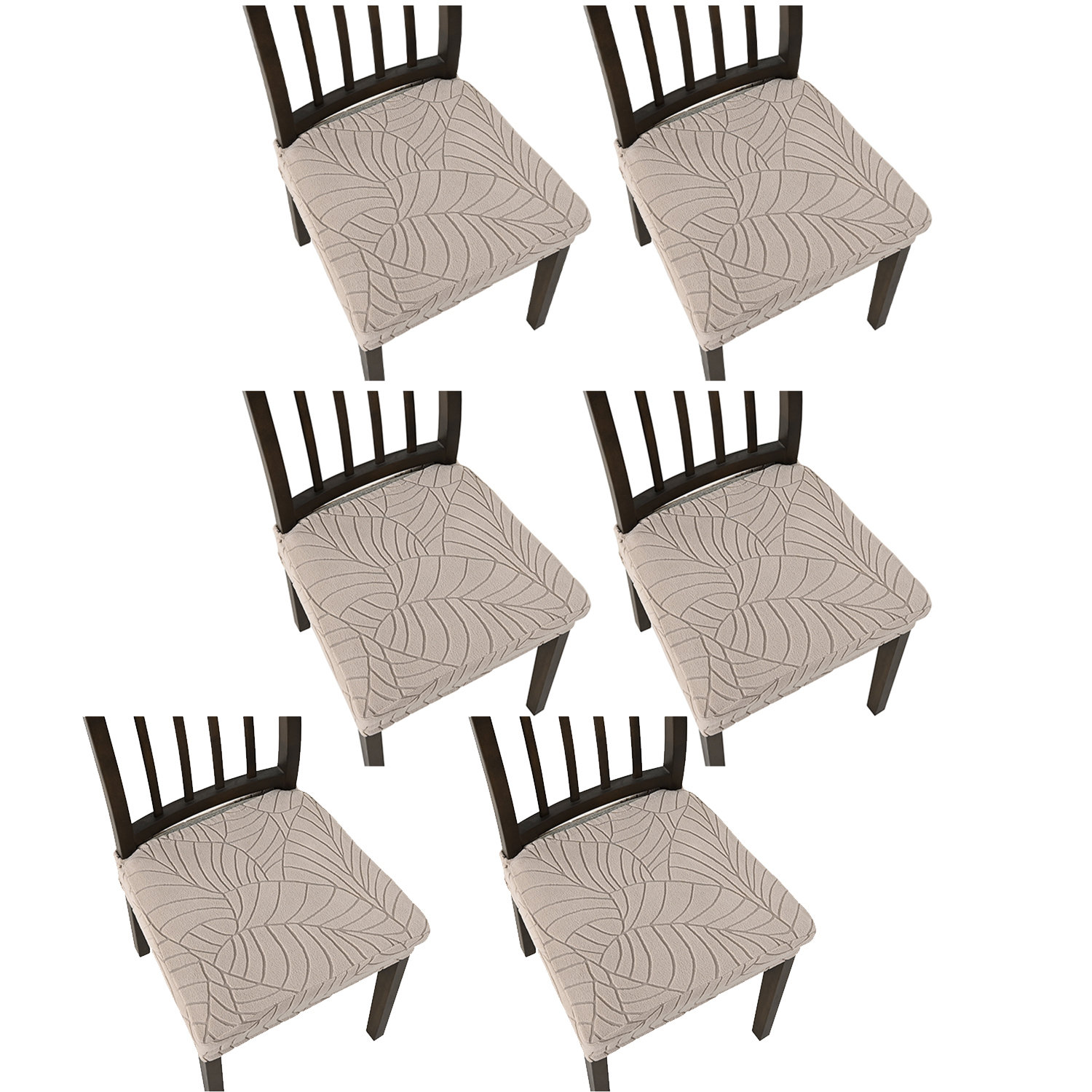 OAK DECOR BLAZE Seat Covers for Dining Room Chair Seat Slipcovers ...