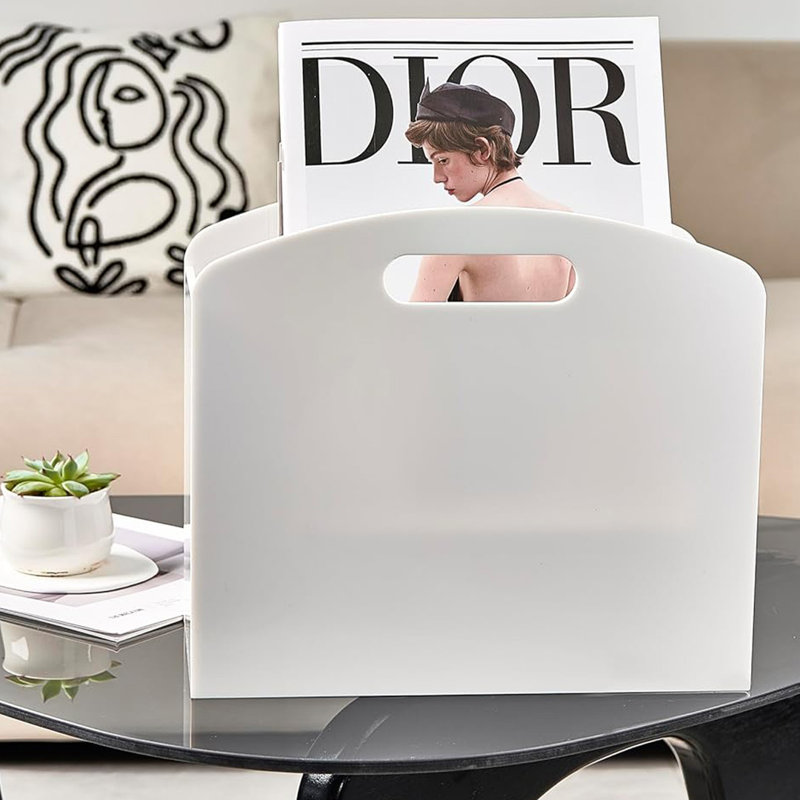 Latitude Run® Noritoshi Plastic / Acrylic Free Standing Magazine Rack ...