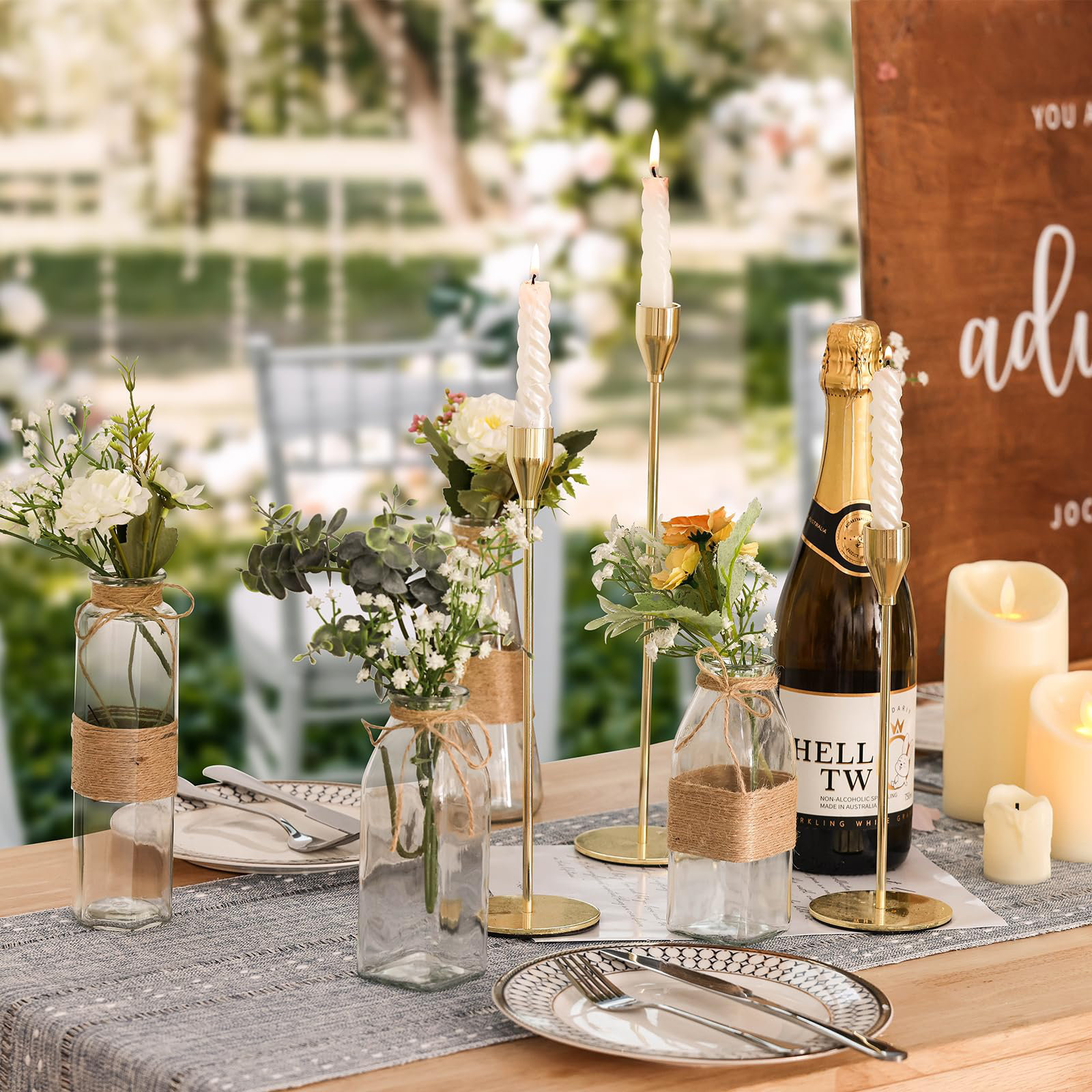 Bay Isle Home™ 10Pcs Small Flower Vases For Centerpieces, Clear Glass ...