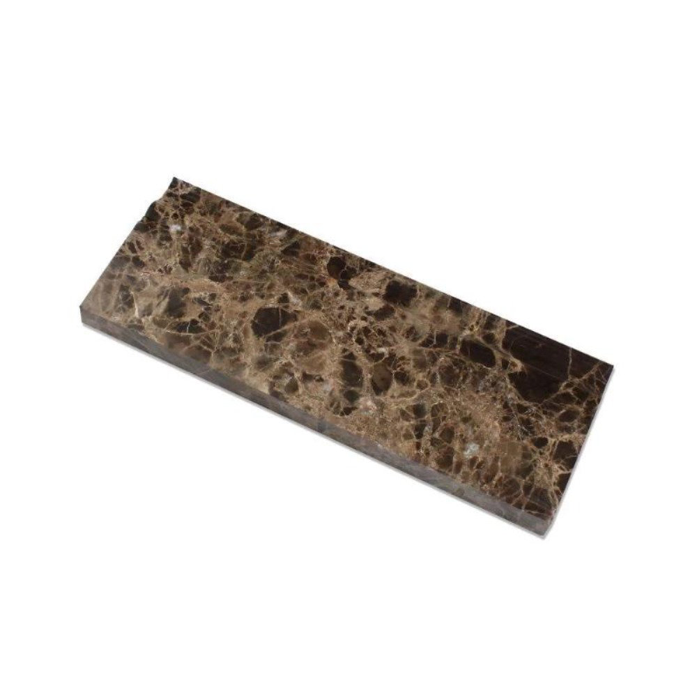 Tile & Mosaic Depot 12" x 5" Polished Marble Bullnose Tile Trim in ...