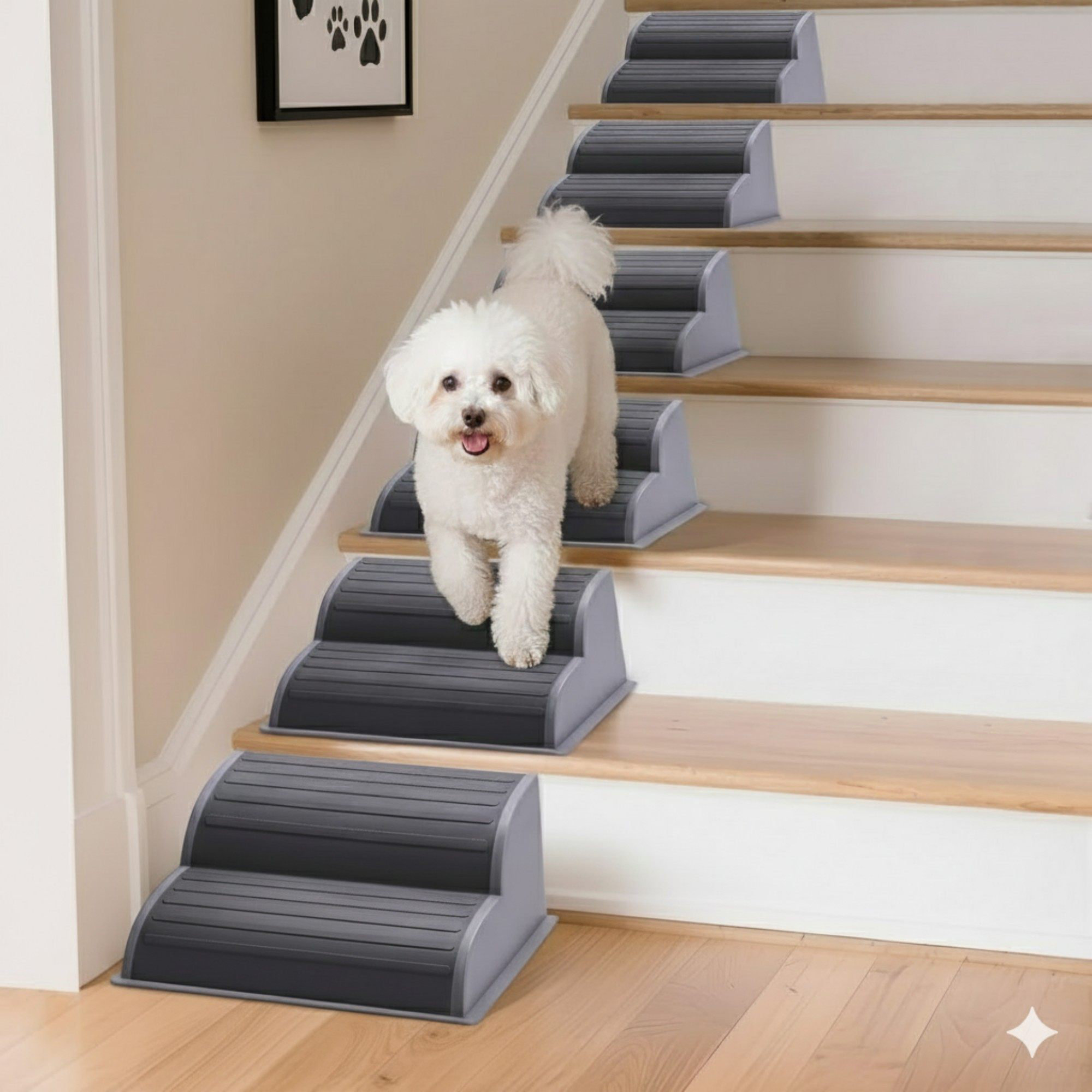 Tucker Murphy Pet™ 2-Step Modular Dog Ramp - Portable Non-Slip Stairs ...
