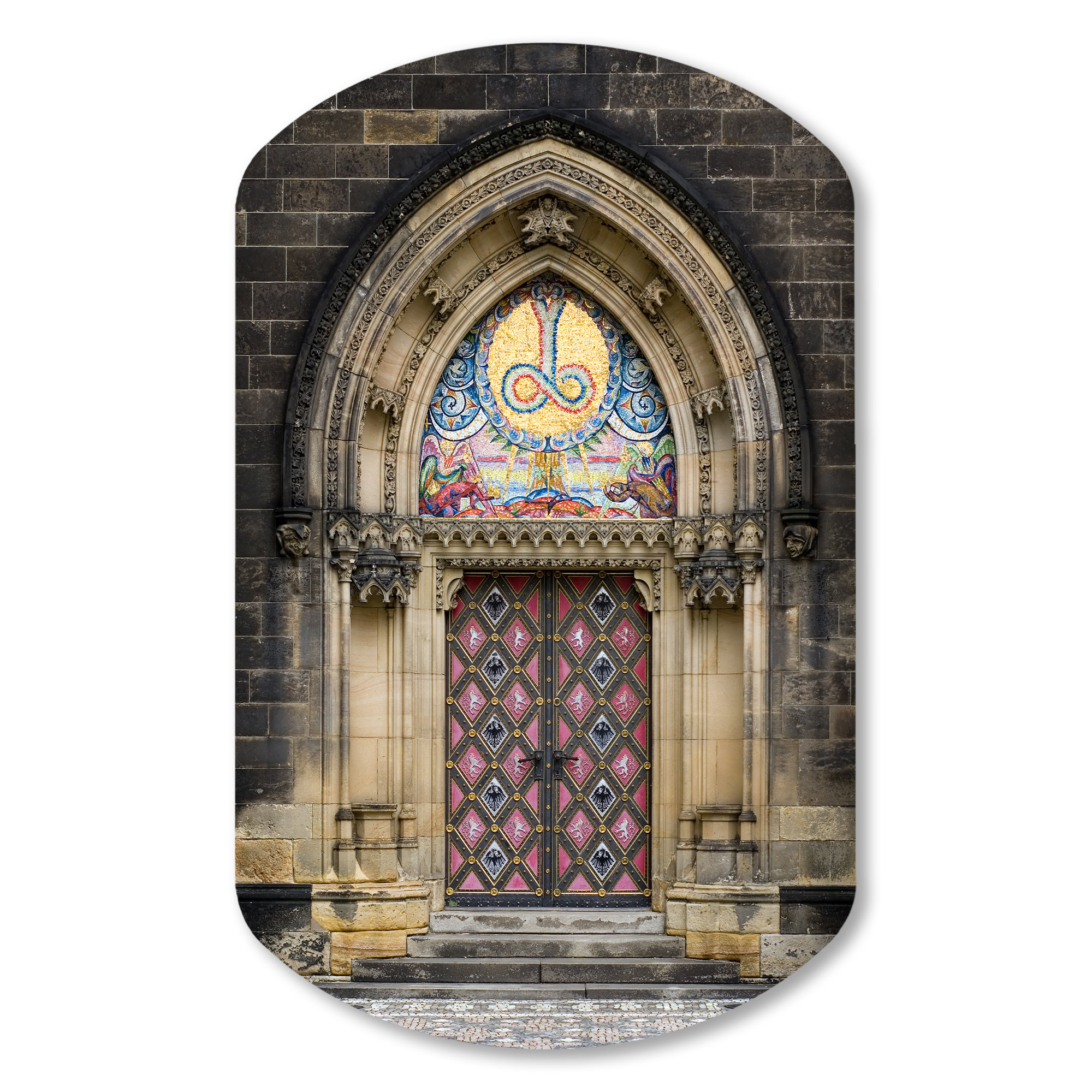 Ophelia & Co. Ornate Entrance of Church in Prague - Vintage Metal Wall ...