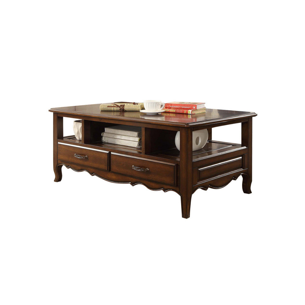 Romero European Country Retro Coffee Table Solid Wood Coffee Table ...