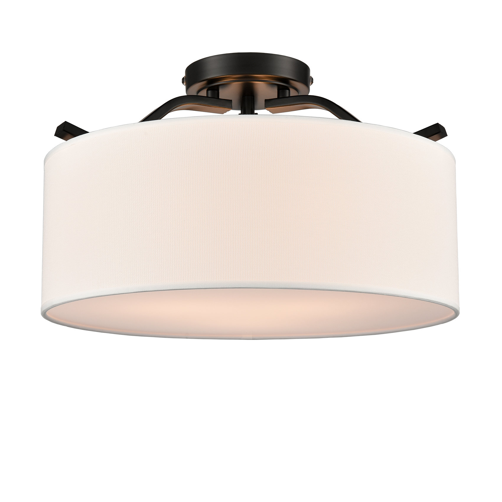 Ebern Designs 3-light Flush Mount Ceiling Light Metal Light Fixture ...