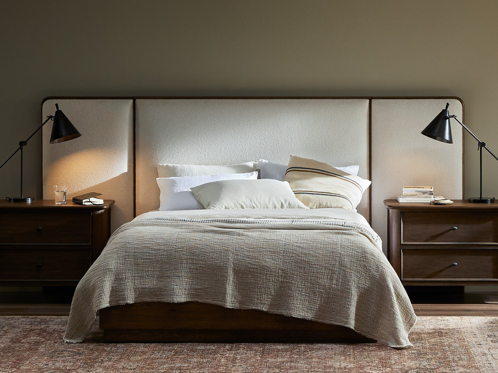 Four Hands Regan Bed-Crete Ivory-King | Perigold