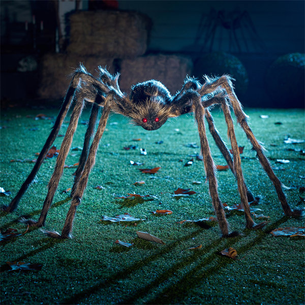 The Holiday Aisle® Halloween Outdoor Decorations Giant Spider, Large ...