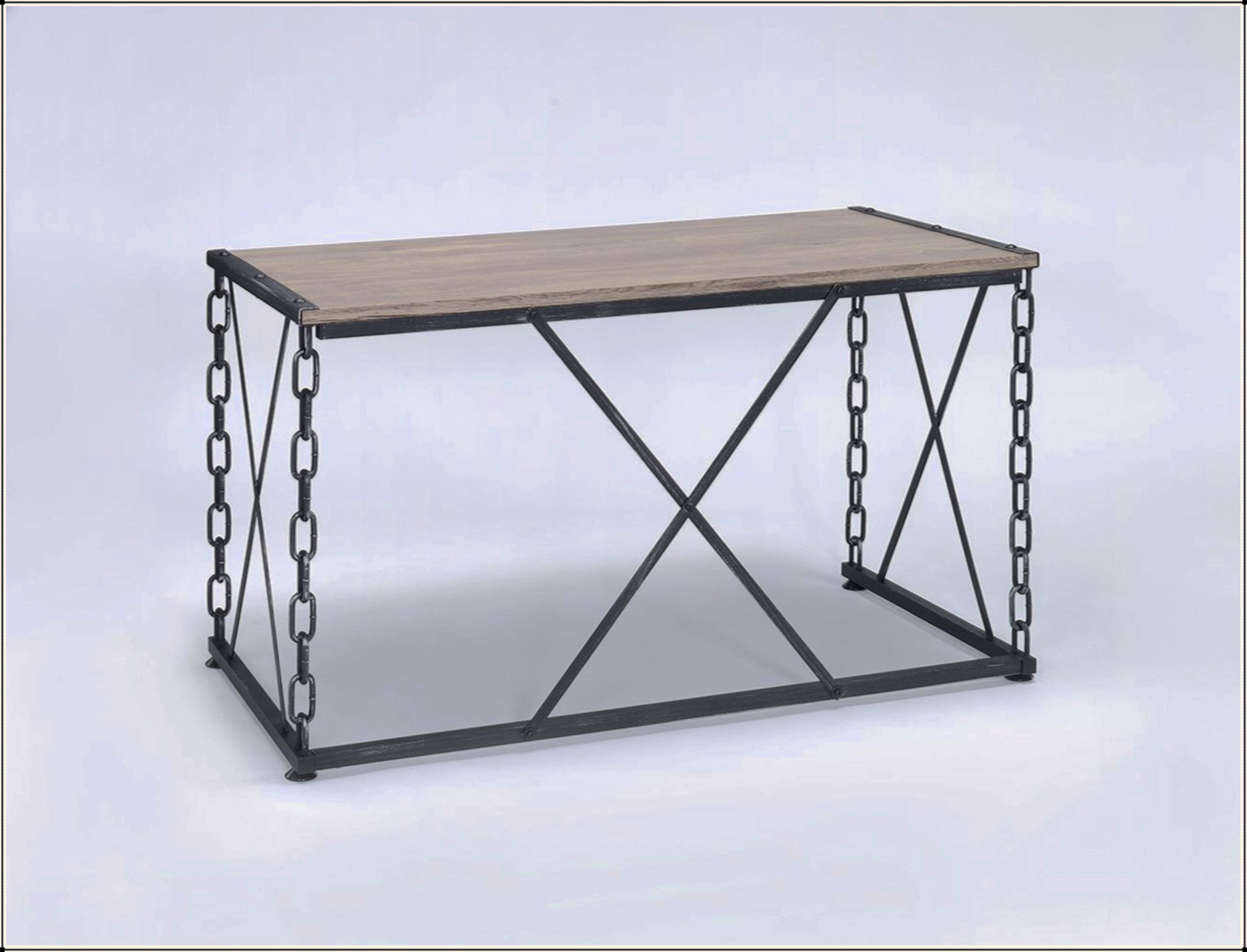 Williston Forge Charmante console rustique avec attrait industriel et ...