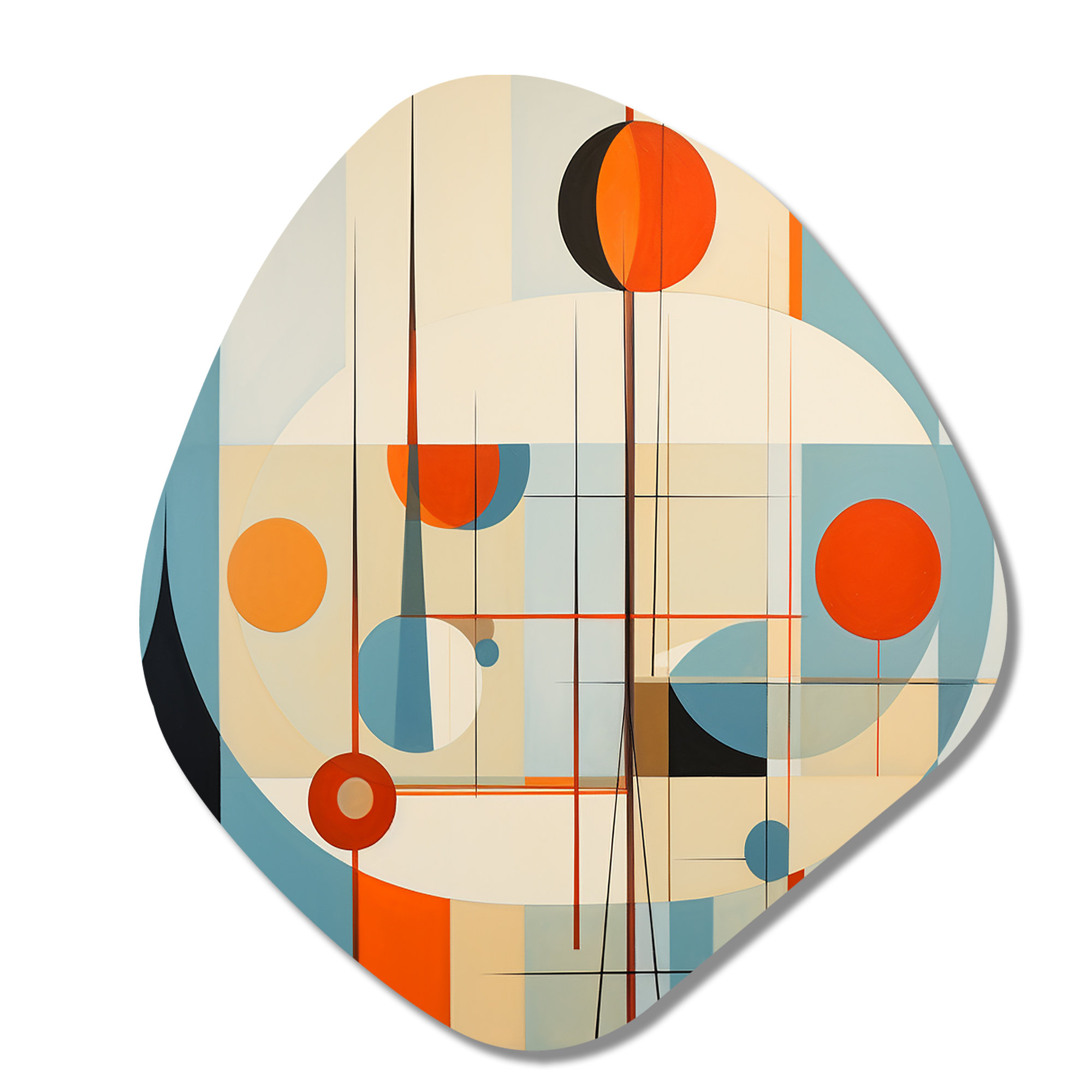 Design Art Serendipity Abstract Mid-Century Geometrics III - Modern ...