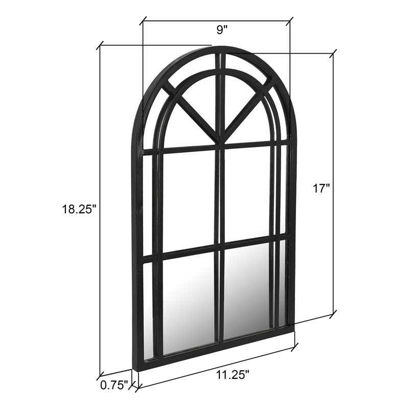 17 Stories Ders Metal Farmhouse Wall Mirror & Reviews | Wayfair
