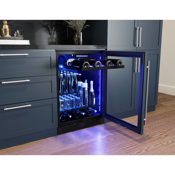 Zephyr Presrv 24" 7-Bottle and 108-Can Single Zone Panel-Ready Beverage ...