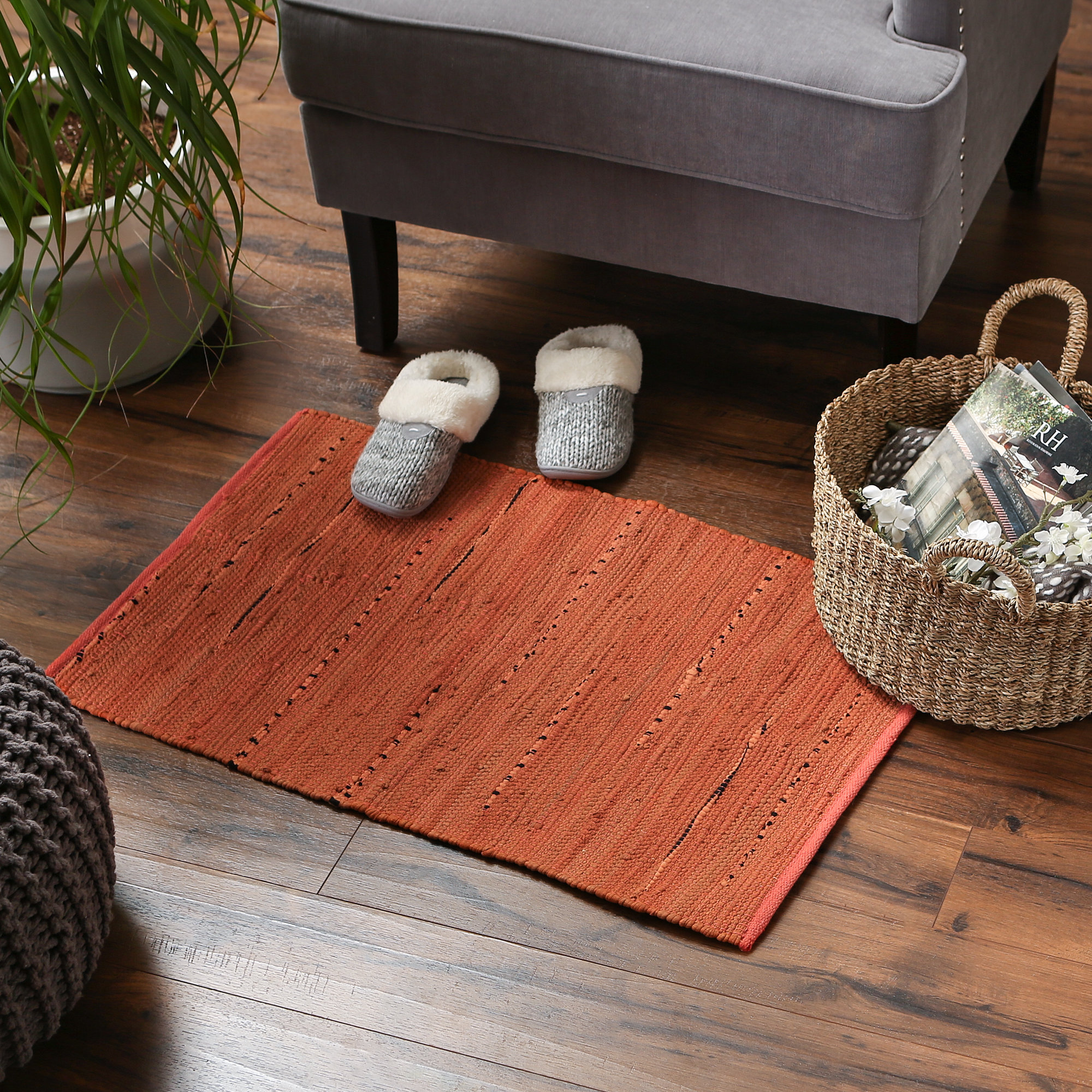 Dakota Fields MULTI COLOR SPICE RAG RUG 50X80cm | Wayfair