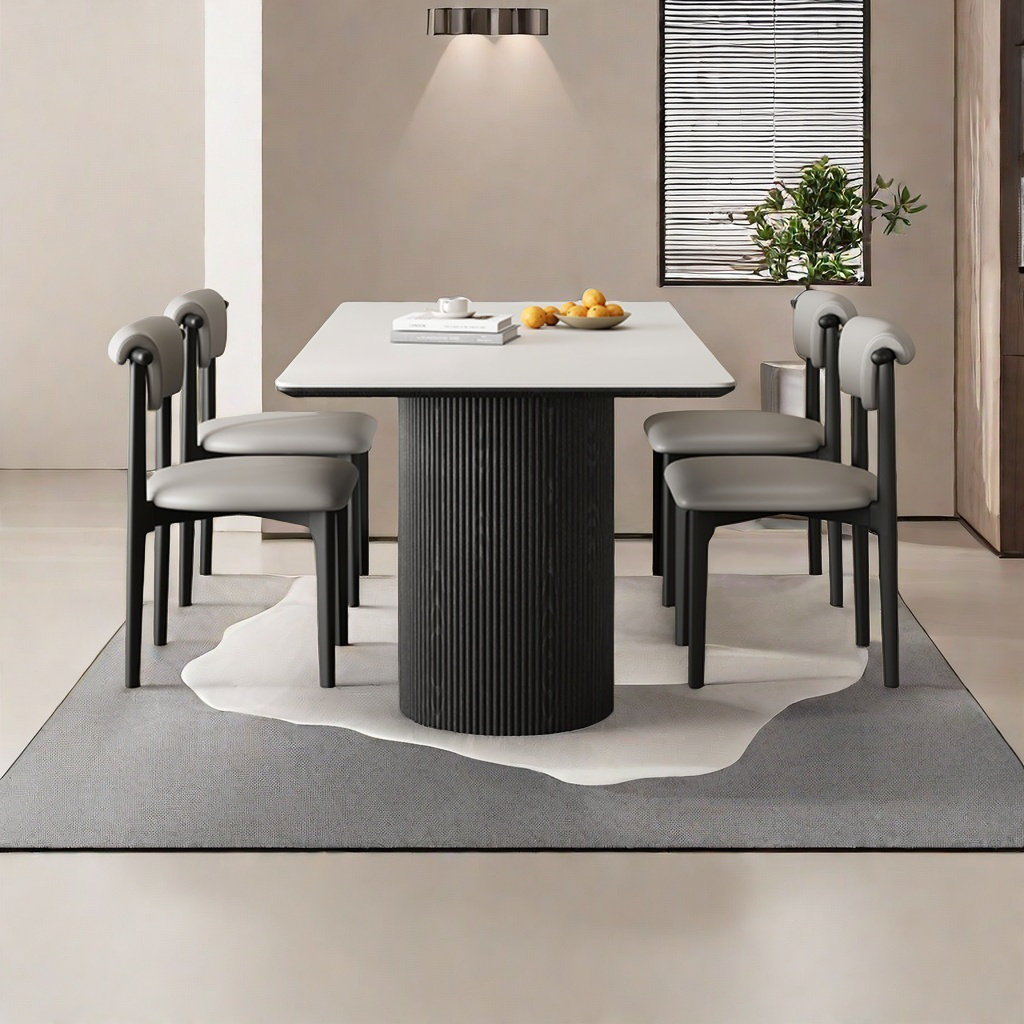 Animoe D Furniture Full support rectangular matte rock table set | Wayfair