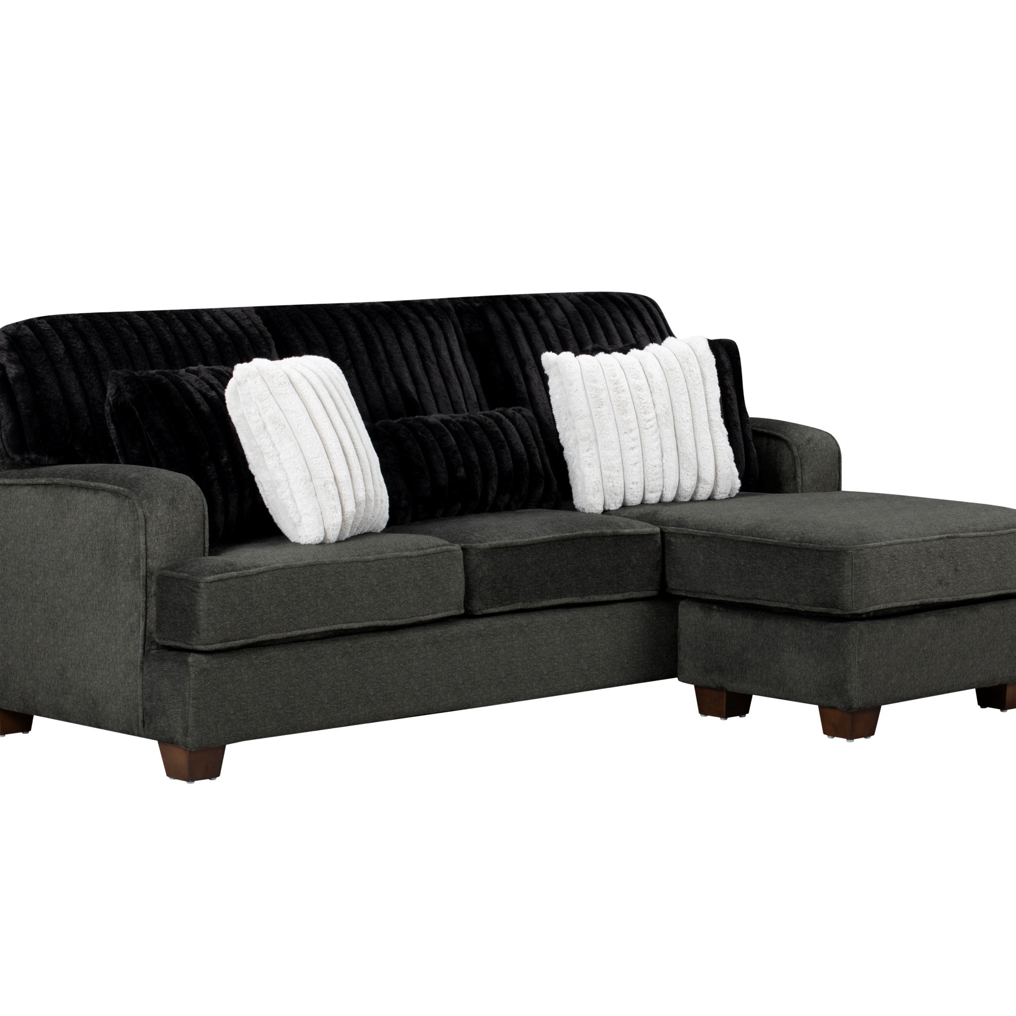 Latitude Run® Modern Reversible Sectional Corner-Blocked Frame ...
