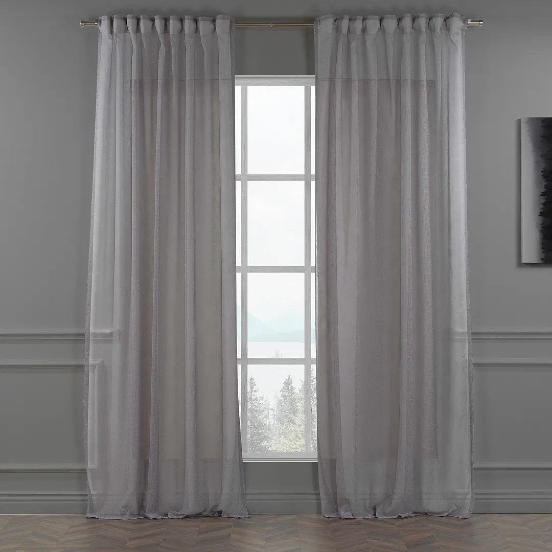 Lilijan Home & Curtain Extra Wide & Extra Long Sheer Curtain Panels ...