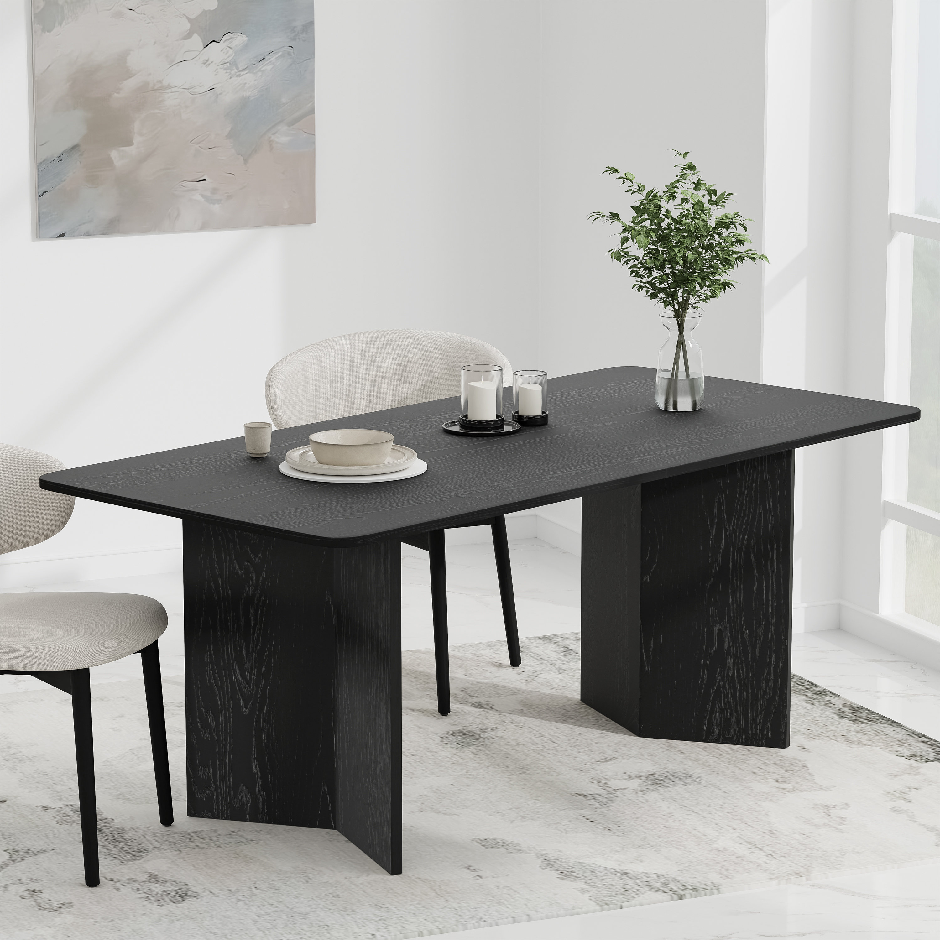 Wade Logan® Chantai 33.5"W×30"H Wooden Dining Table & Reviews | Wayfair