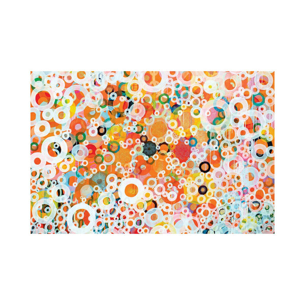East Urban Home " Dots And Circles XI " by Misako Chida Painting Print ...