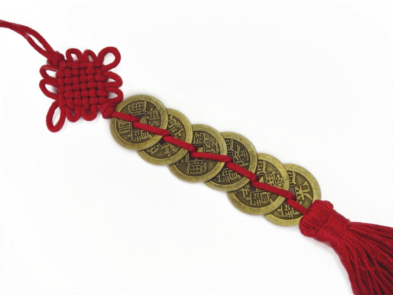 Bungalow Rose 6 Chinese Lucky Coin Charm for Feng Shui Wall Décor | Wayfair