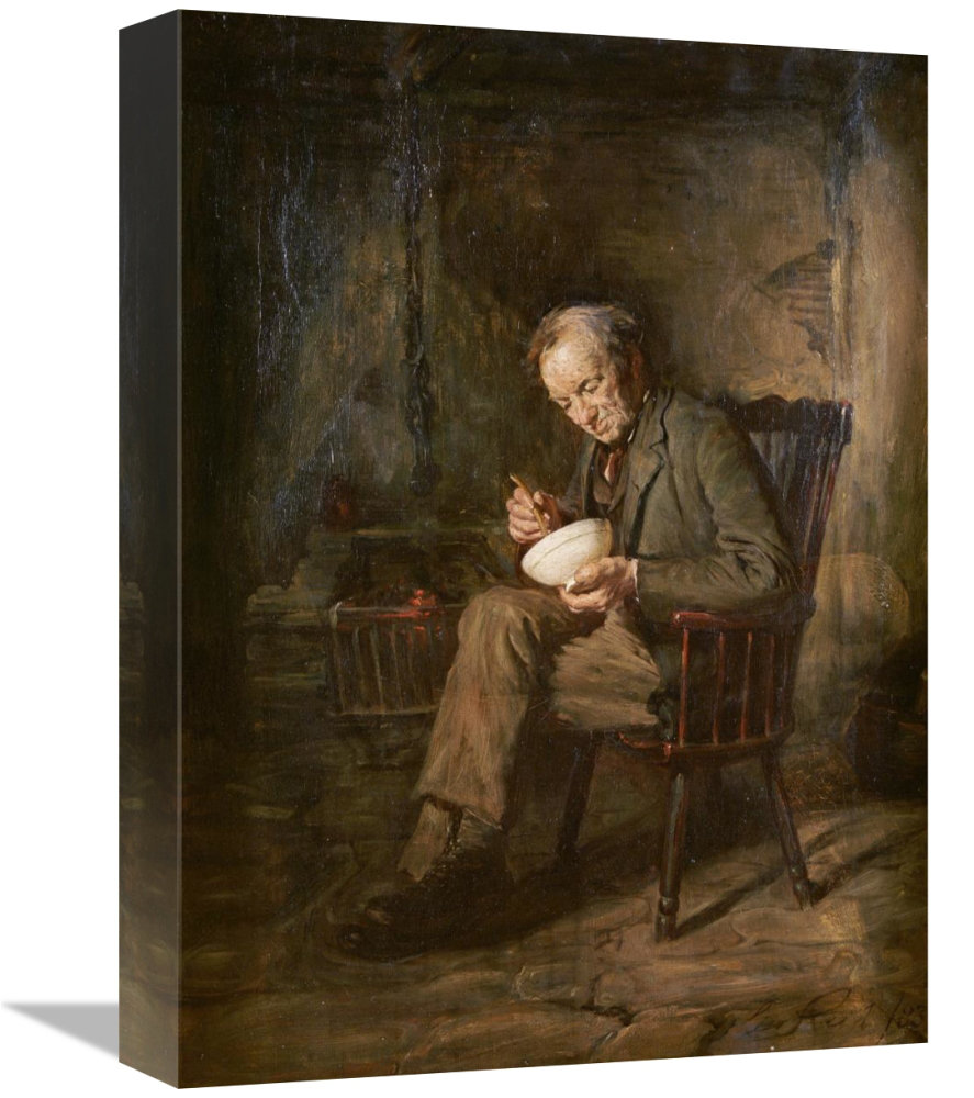 East Urban Home 'A Meal of Porridge' Print on Canvas | Wayfair