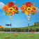 Winston Brands Solar Powered Fall Flowers Garden Stakes - Set of 2 ...