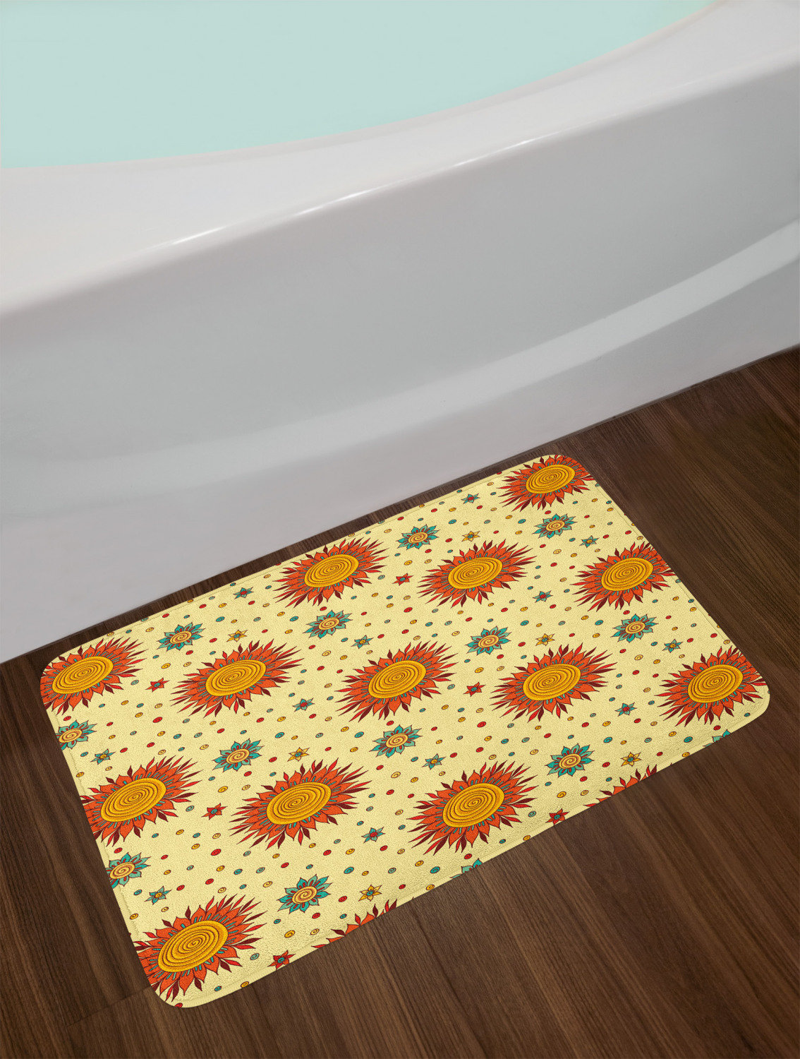Ambesonne Floral Bath Rug | Wayfair