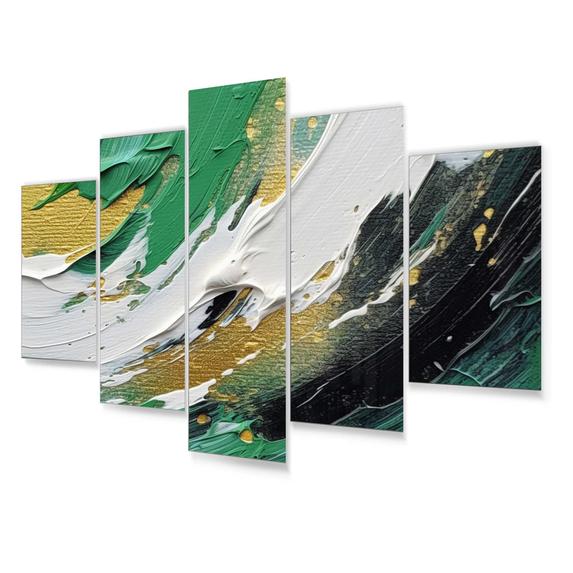 Wrought Studio™ Cosmic Whirlpool - Abstract Spirals Metal Wall Art Set ...