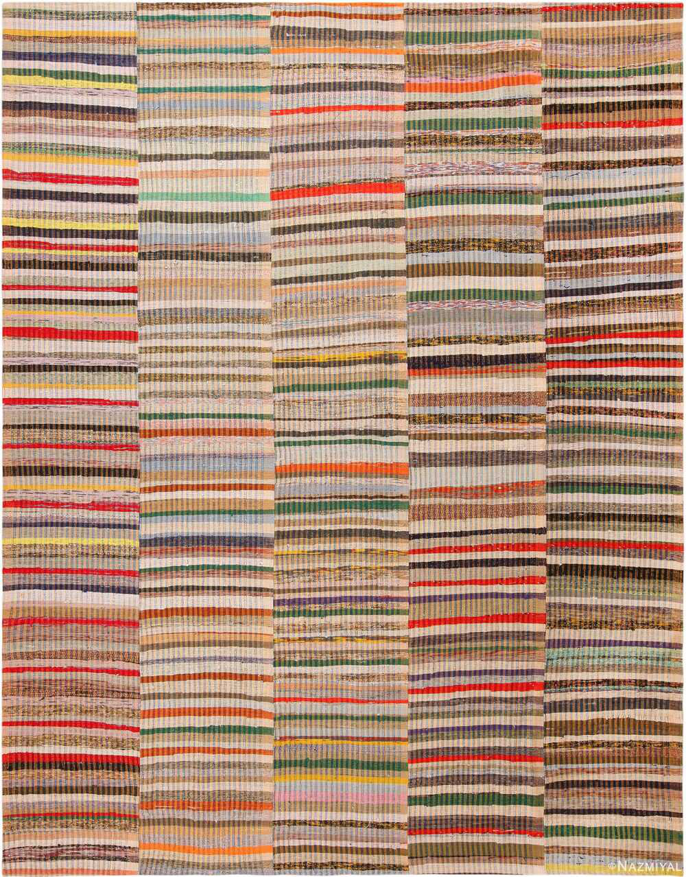 Nazmiyal Collection Colorful Modern Turkish Rag Rug | Wayfair