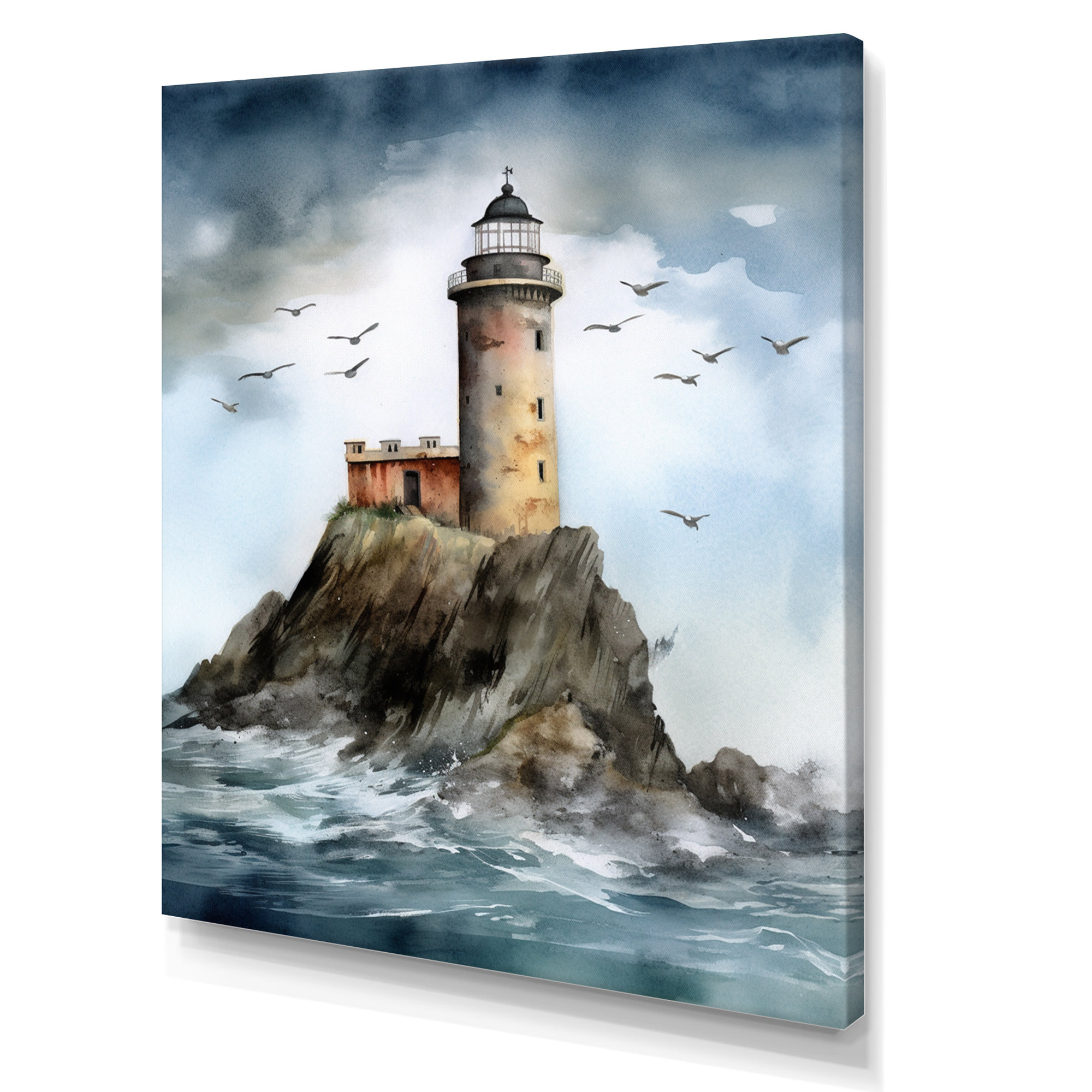 Breakwater Bay Ocean Watchtower I - Coastal Canvas Prints | Wayfair