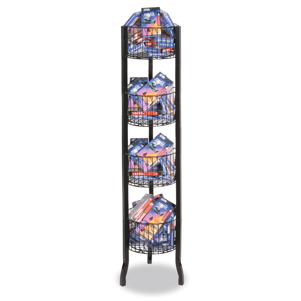 Rebrilliant 54.25" H X 12" W - 4-Tier Round Impulse Display Bin | Wayfair