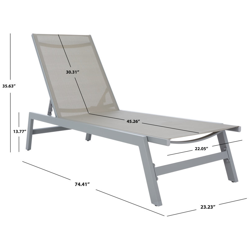 Dakota Fields Caela Outdoor Chaise Sunlounger & Reviews | Wayfair.co.uk