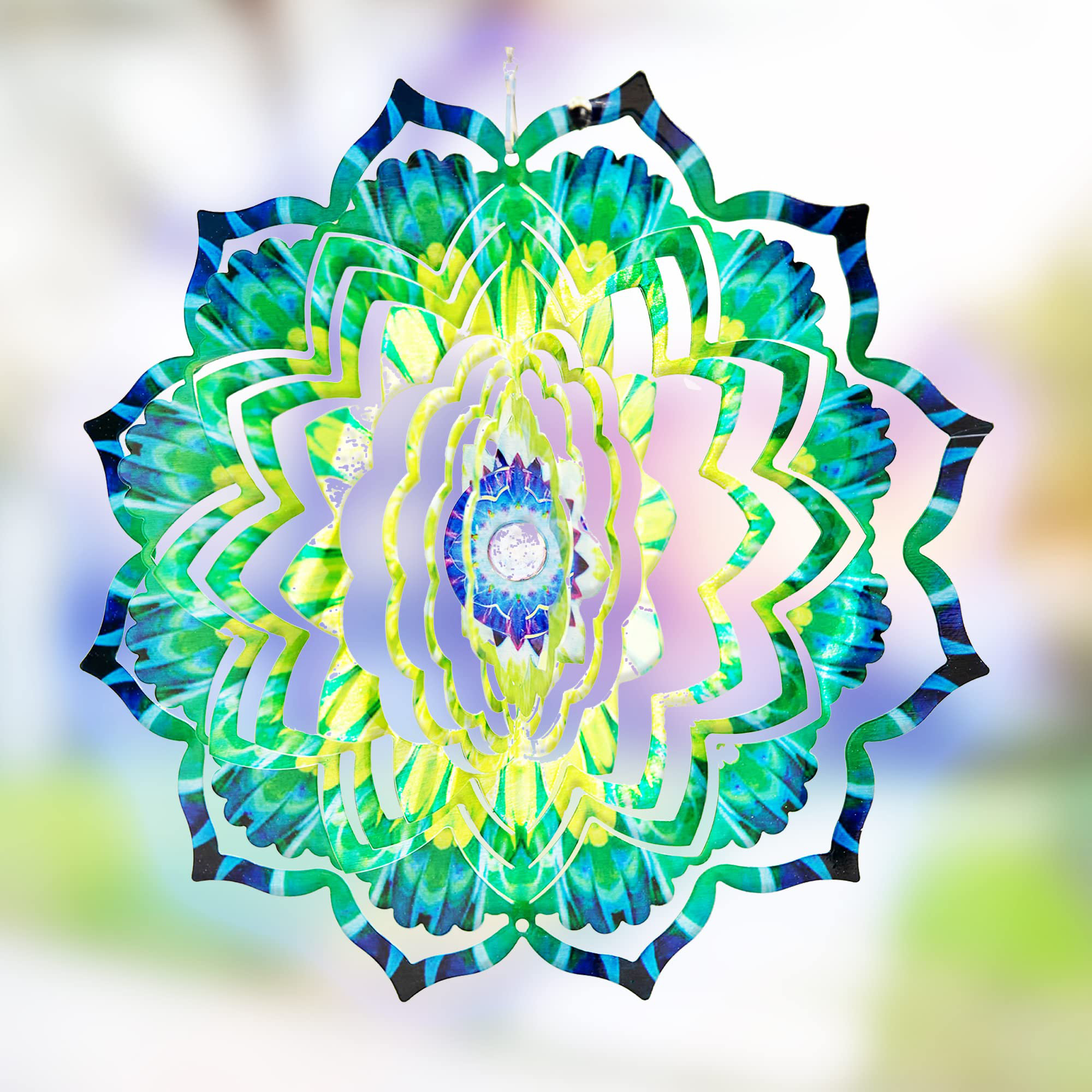 Arlmont & Co. Knerr Rainbow Star Kinetic Garden Art | Wayfair
