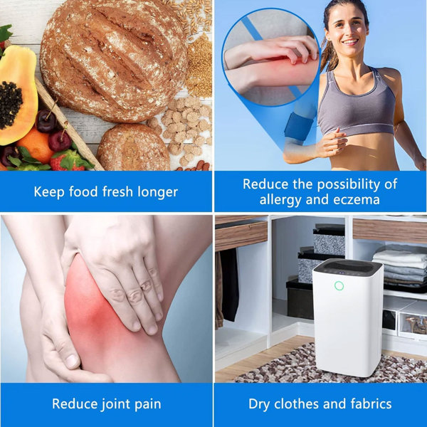 R.W.FLAME 24 Pints per Day Console Dehumidifier for Rooms up to 1500 Sq ...