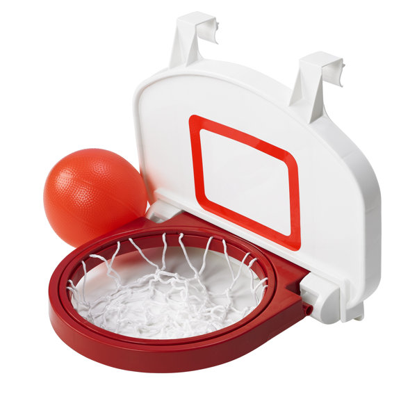 American Plastic Toys Foldable 18.9'' W Over The Door Basketball Hoop ...