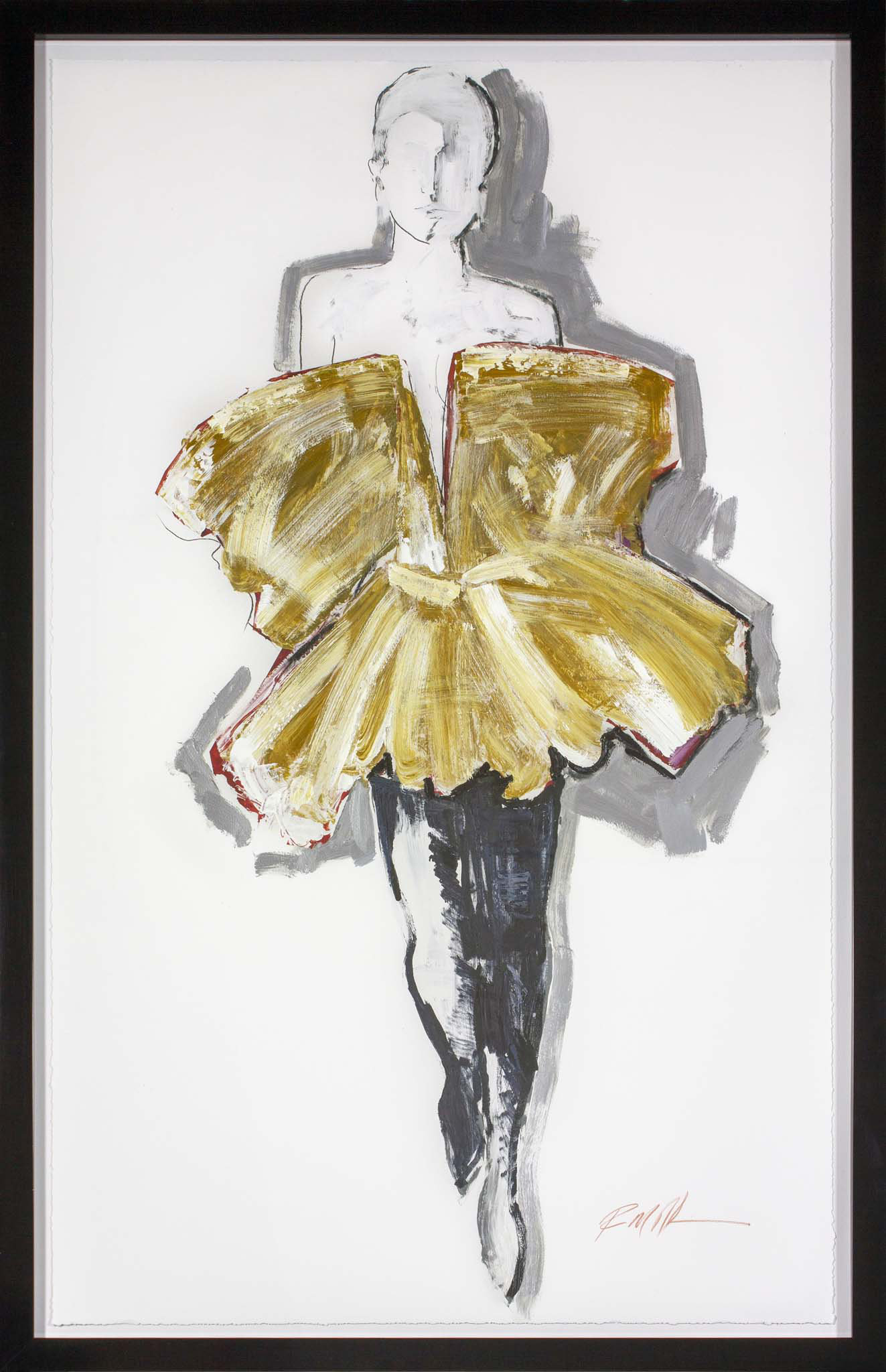 RFA Decor Gold Number Framed on Paper by Robert Robinson Print | Wayfair