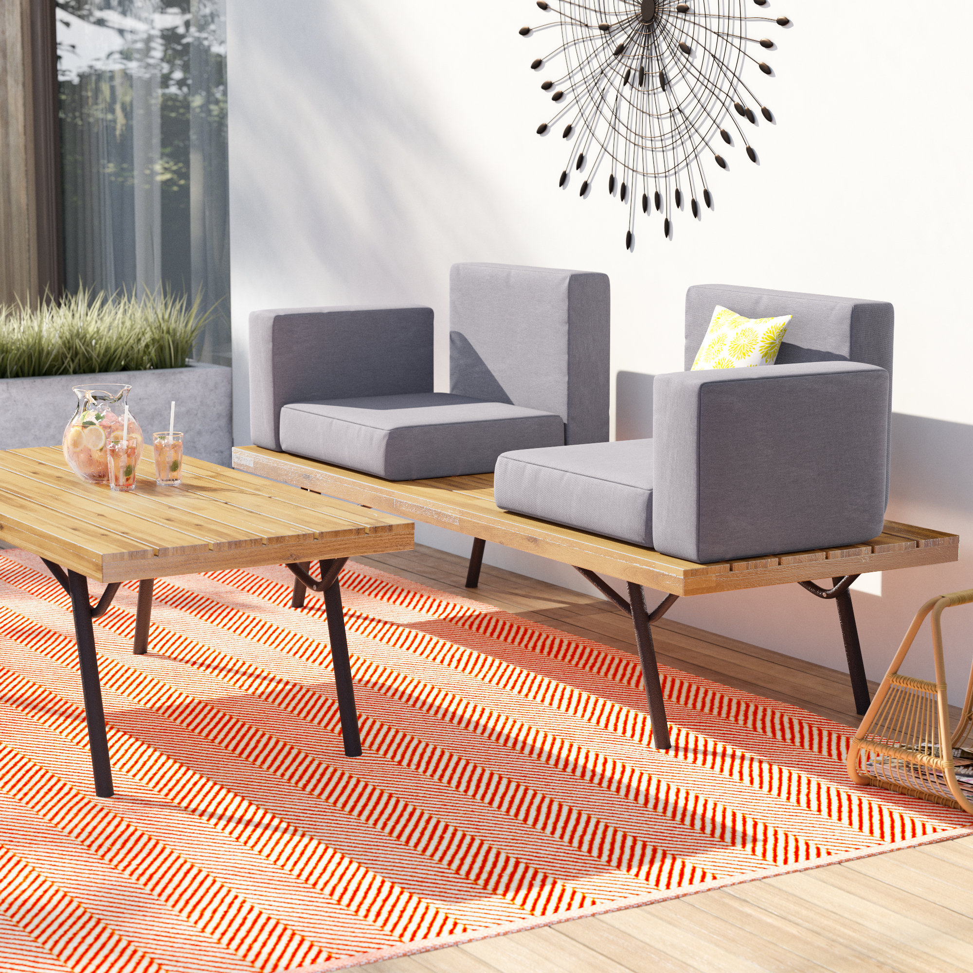 Williston Forge Beaty 2 Piece Sofa Seating Group with Cushions ...