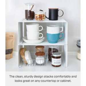 Yamazaki Home Tower Yamazaki Home Stackable Kitchen Rack, Storage ...