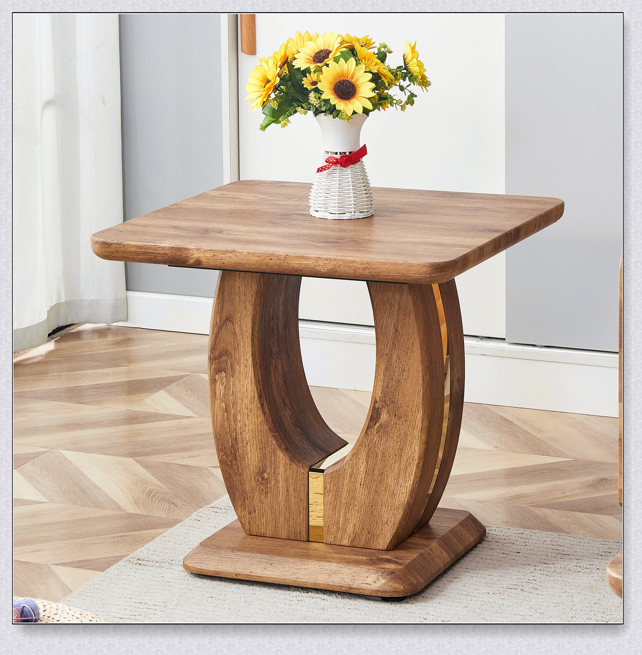 Ebern Designs Modern Minimalist Wood Texture Sticker-Patterned MDF ...