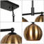 Corrigan Studio Lateefah-A 5-Light Kitchen Island Linear Black/Brass ...