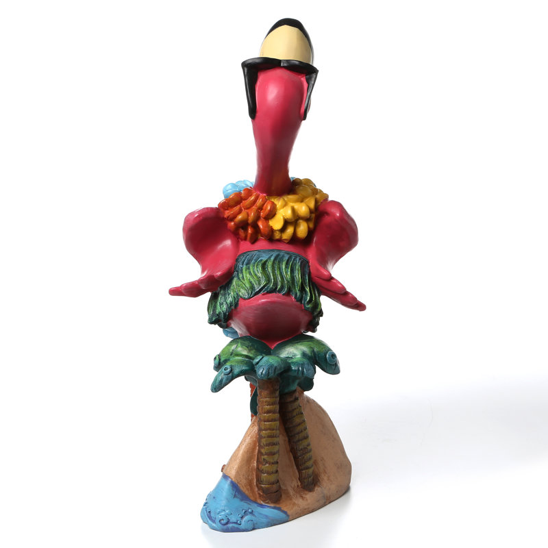 Design Toscano Flamingo Frank in Paradise Garden Statue & Reviews | Wayfair