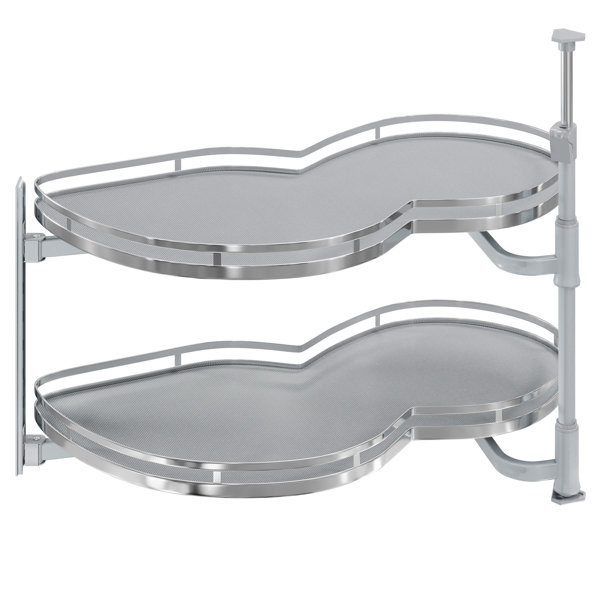 Rebrilliant Nyleen Stainless Steel Blind Corner Cabinet Organizer | Wayfair