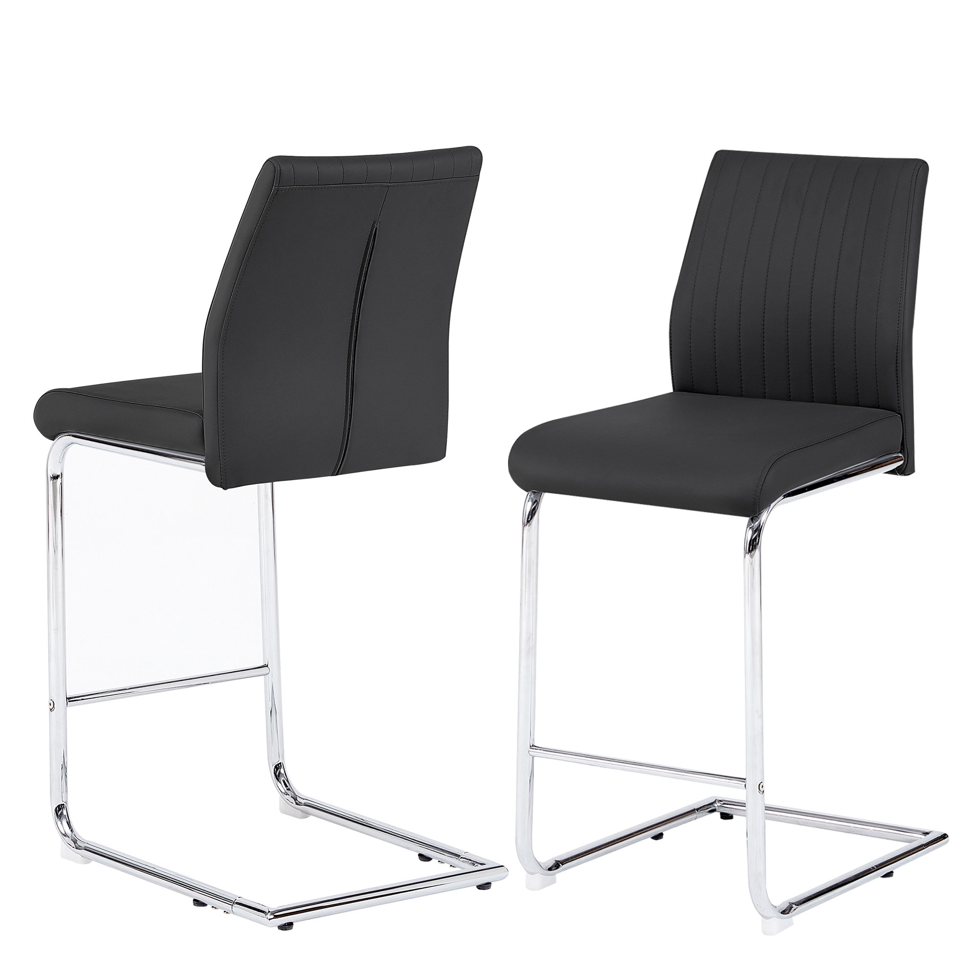 Ivy Bronx Lateia Metal Upholstered Back Side Chair Dining Chair ...