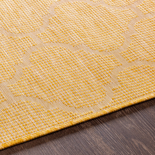 Andover Mills™ Alline Yellow Indoor/Outdoor Rug & Reviews | Wayfair