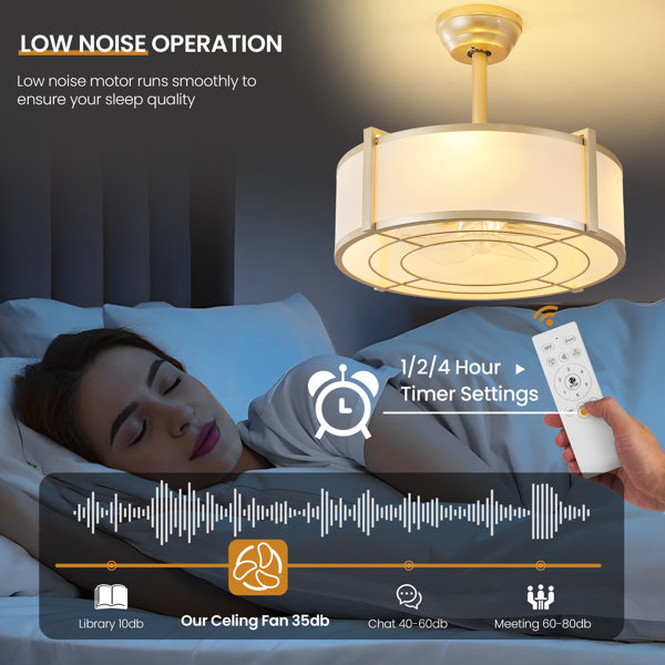 Mercer41 19'' Modern Ceiling Fan With Light & Reviews | Wayfair