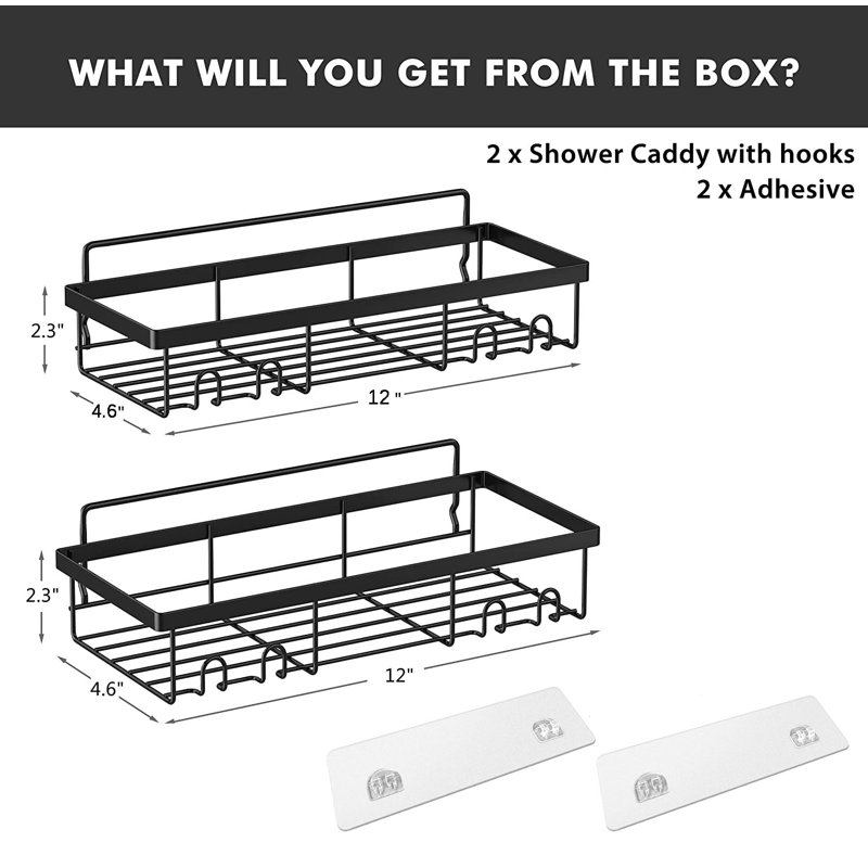 Rebrilliant Stainless Steel Shower Caddy & Reviews | Wayfair