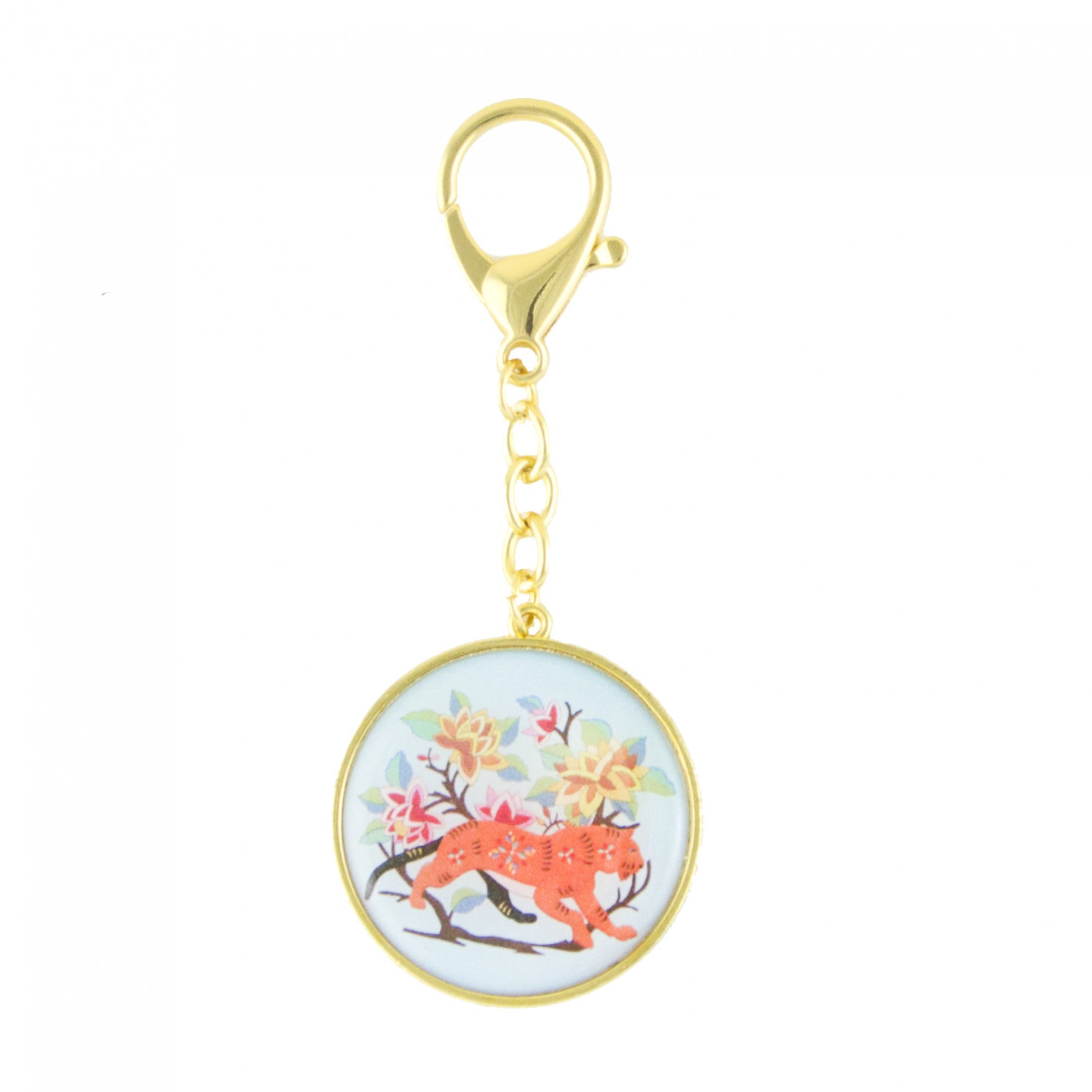 Feng Shui Import Animal Sign Wish Amulet - Tiger Key Chain | Wayfair
