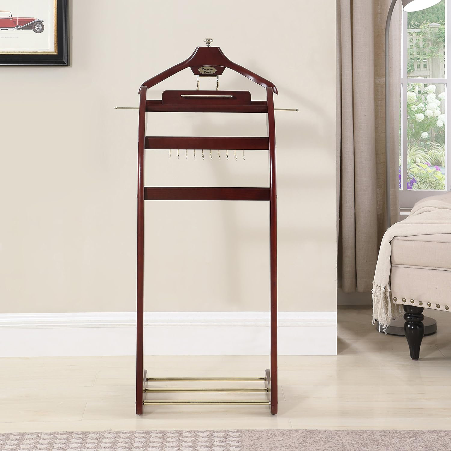 caimen Windsor Signature Valet Stand With Detachable Contour Hanger ...