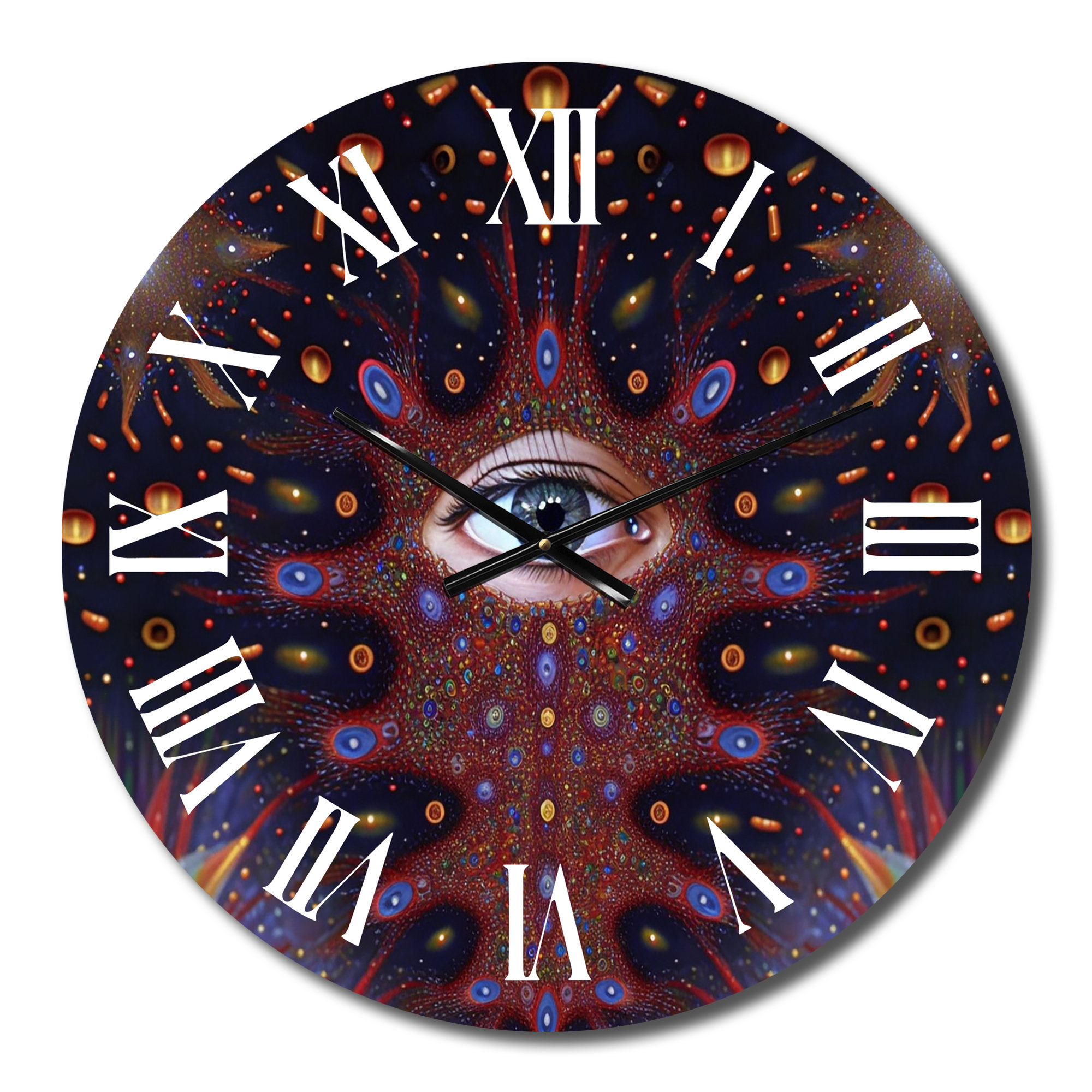 Design Art Sacred Vision Eye Of Consciousness VII Metal Wall Clock ...