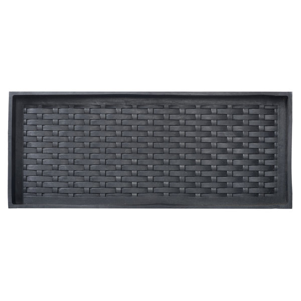 HFLT Rubber Jumbo Basketweave Boot Tray & Reviews | Wayfair