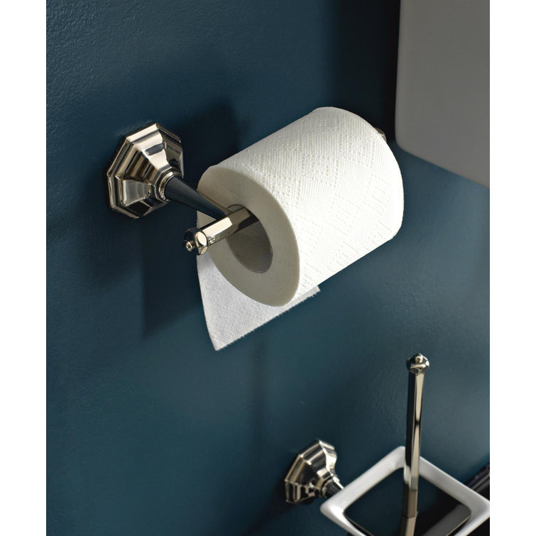 Symple Stuff Metal Wall Mounted Toilet Roll Holder | Wayfair.co.uk
