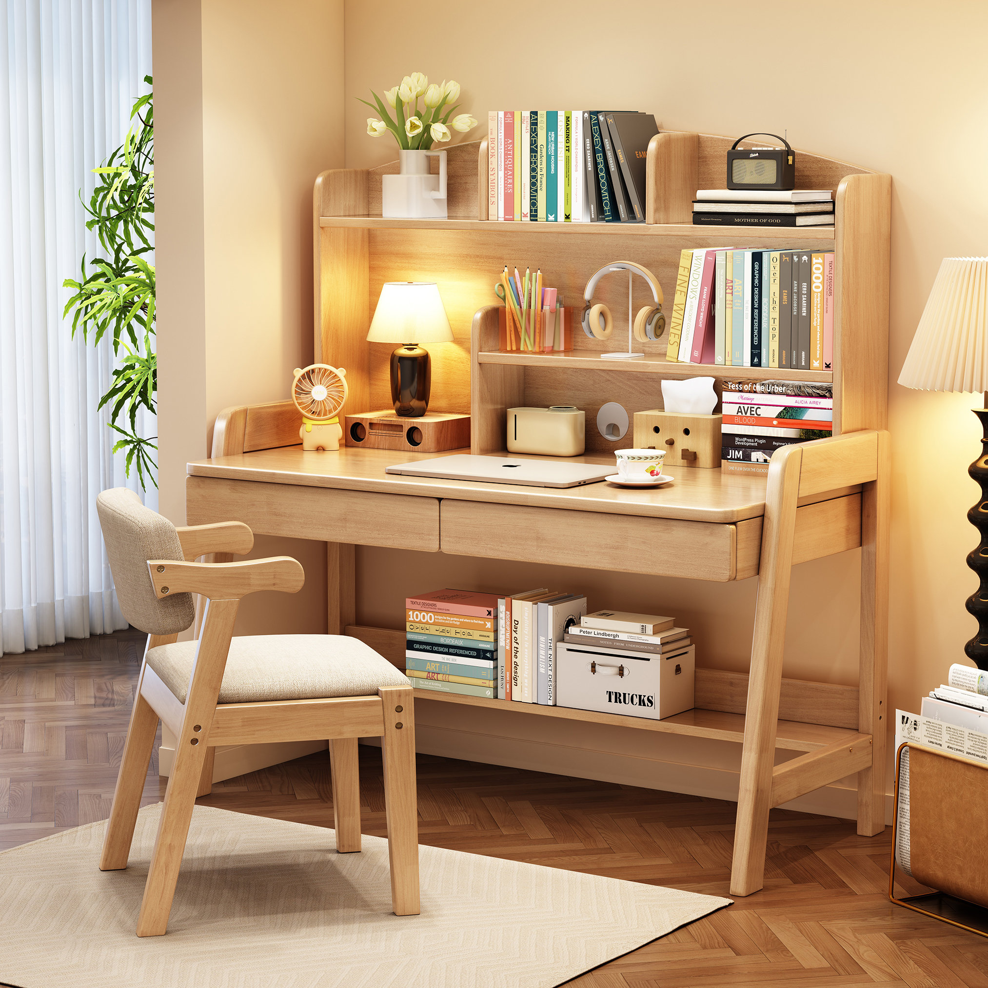 Harriet Bee Kids Desk Learning Writing Desk Child Computer Table with ...