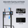 JYXCN Smart Board Floor Stand for 40-86 Inch | Quick-Release Wheels ...